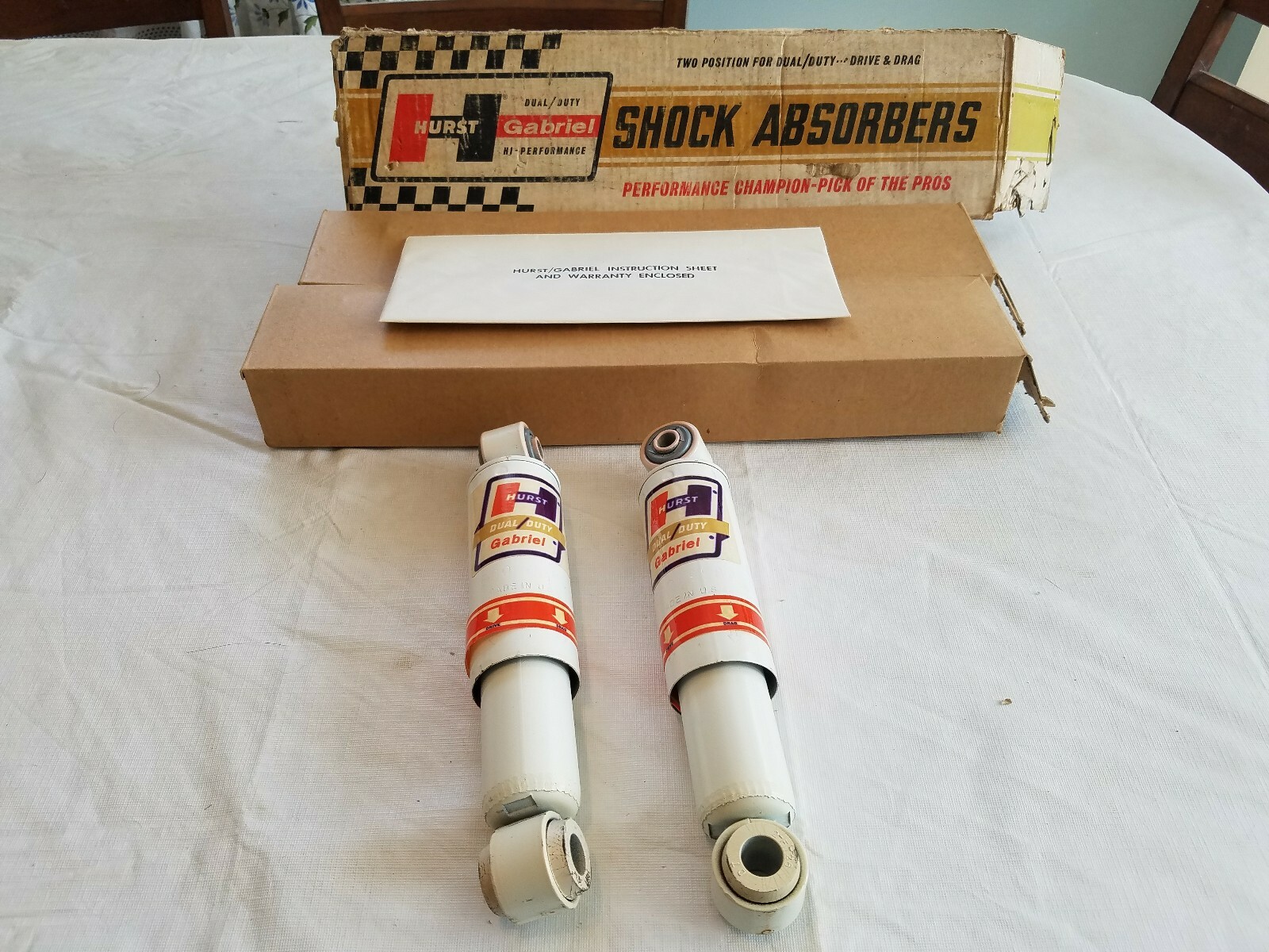 Nos Hurst Dual Duty Racing Shocks Corvette 1963 64 65 66 67 68 69 # 600 ...