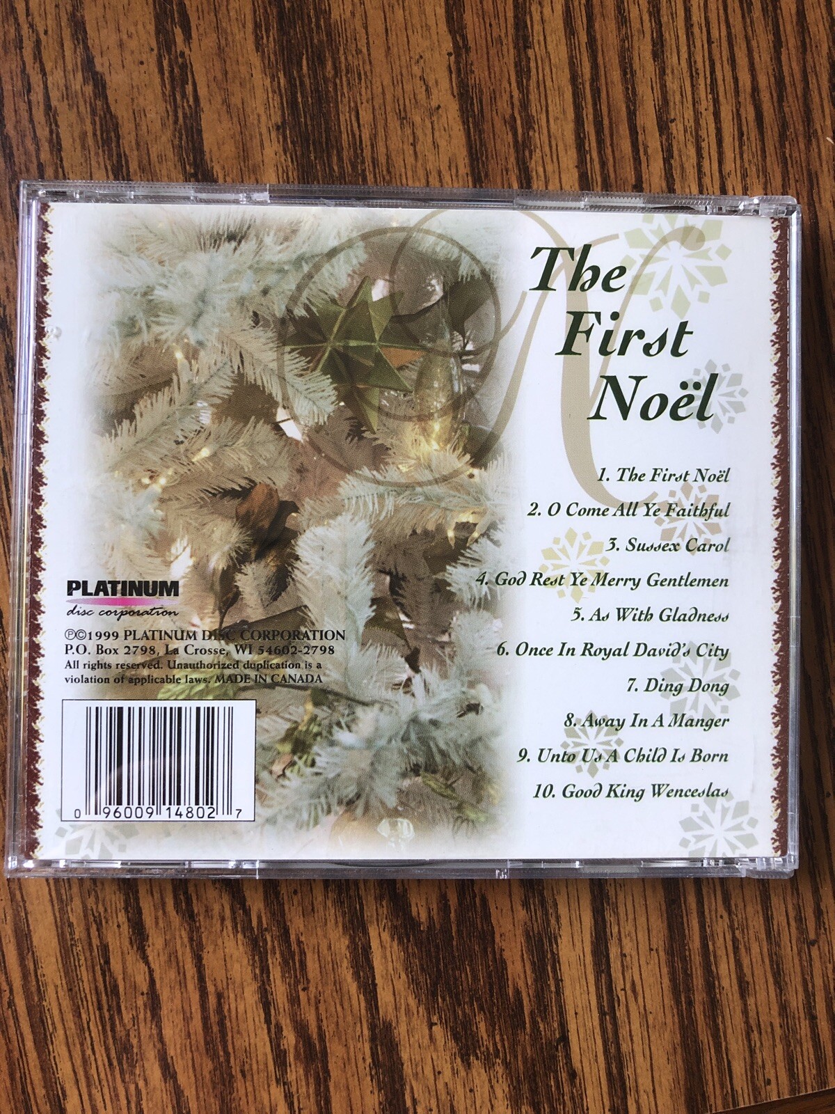 THE FIRST NOEL CHRISTMAS CD PLATINUM 1999 | eBay