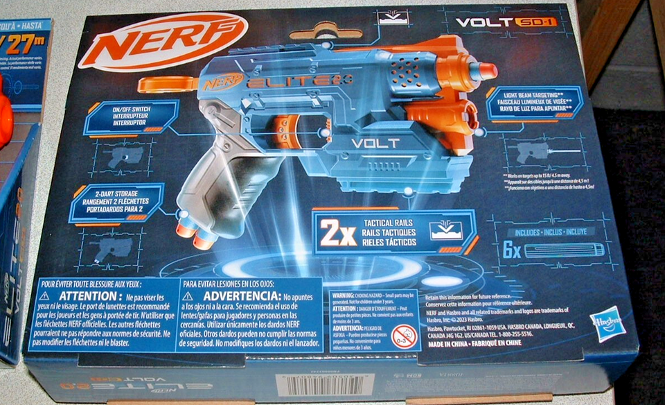 4 Pack: Nerf Elite 2.0 Volt SD-1 Blaster + 6 Darts Each ,Hasbro Toy ...