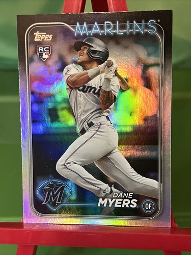 2024 Topps Dane Myers # 188 Rainbow Foil Rc Miami Marlins Baseball Card ...