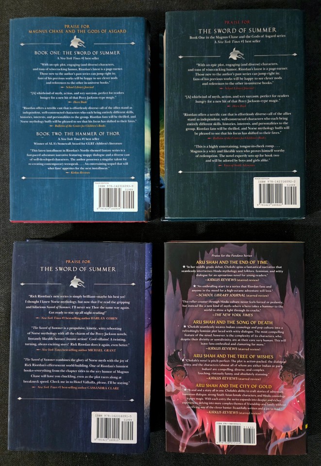 Rick Riordan book lot Trials of Apollo #1-5 complete SIGNED & Magnus ...