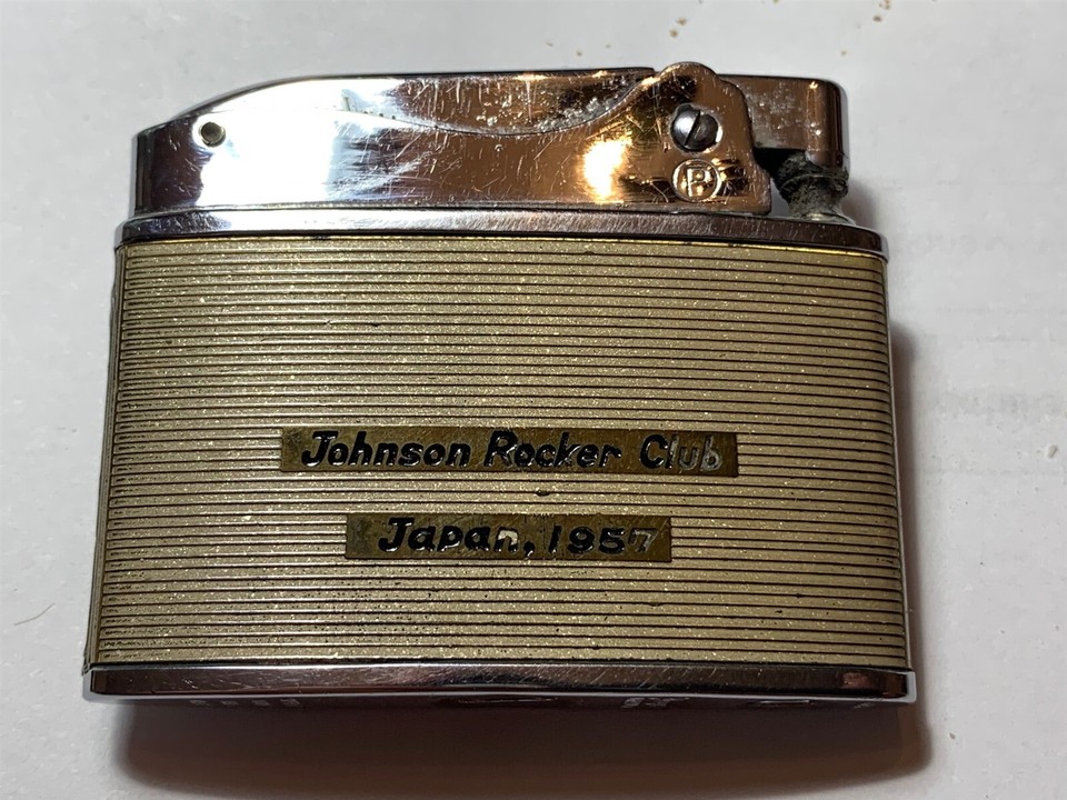 Johnson Air Force Base Japan NCO Rocker Club Cigarette lighter VINTAGE ...