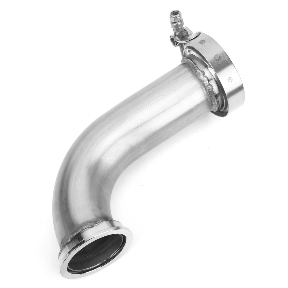 2.5" 63mm V band Flange 90 Degree Garrett Elbow Pipe Turbo Clamp ...