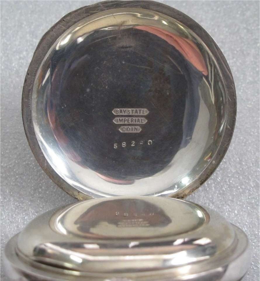 1882 Antique HAMPDEN Pocket Watch 17j coin silver case 18 s Serviced ...