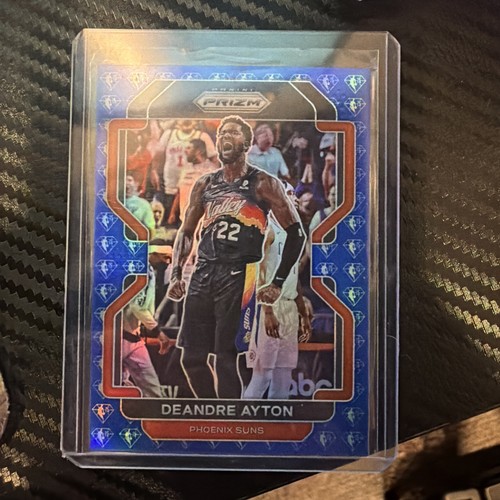 Deandre Ayton 2021-22 Panini Prizm 75th Anniversary Diamonds Blue Prizm ...