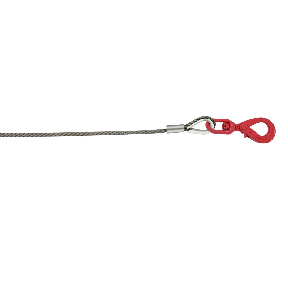 Winch Cable Wire Rope Winch Steel Wire Rope Cable w/ Swivel Self ...