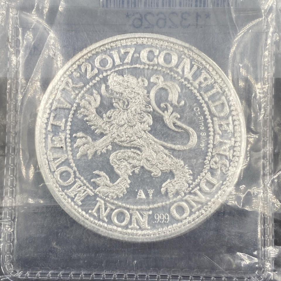 2017-1oz 0.999 Netherlands Silver Lion Dollar Restrike BU Coin | eBay