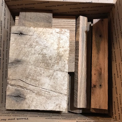 Vintage Barnwood Scraps Weathered Oak or Poplar Rough Sewn Saw Marks ...