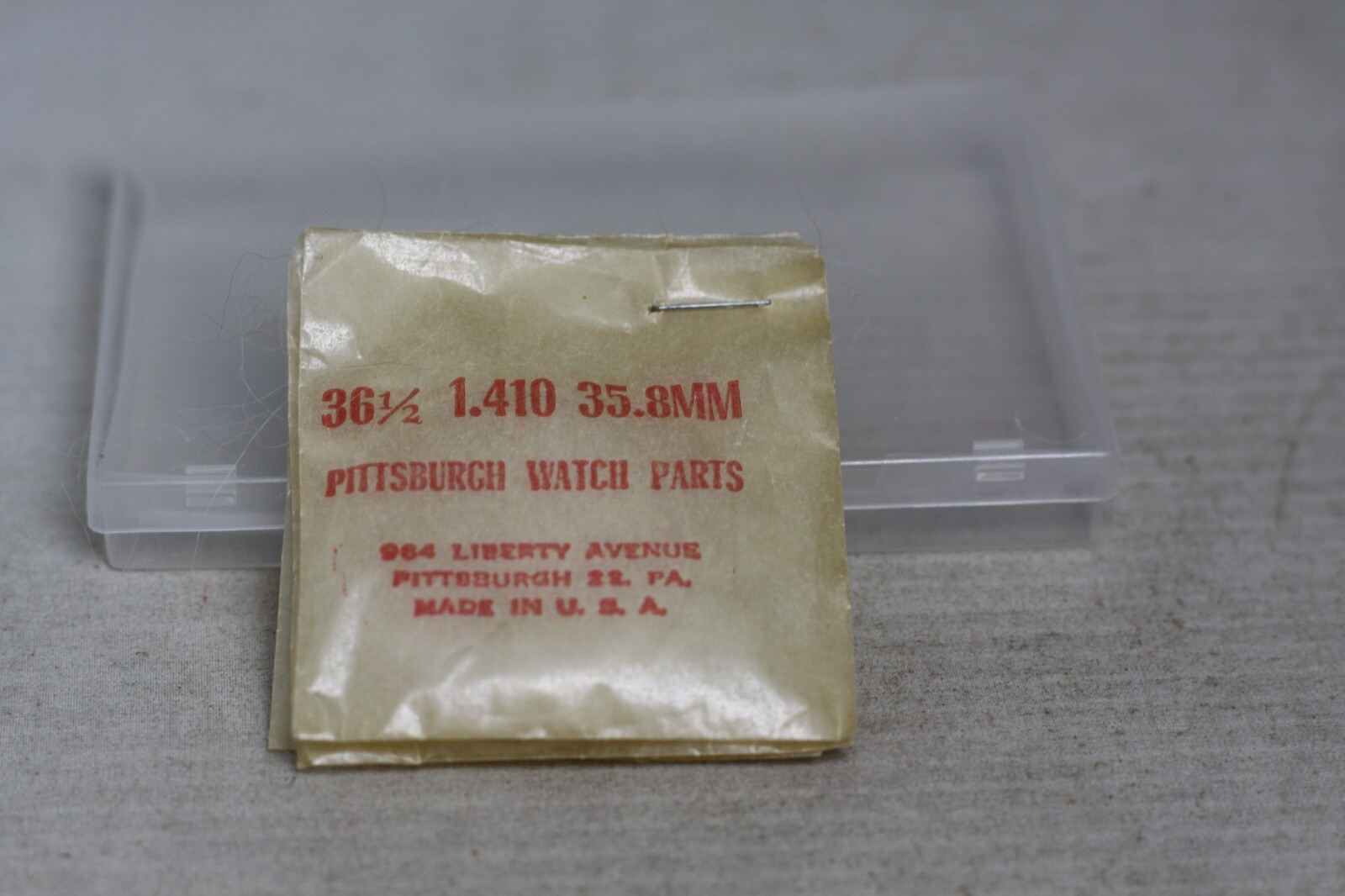 NEW OLD STOCK POCKET WATCH PLASTIC CRYSTAL 35.8MM 2L | eBay