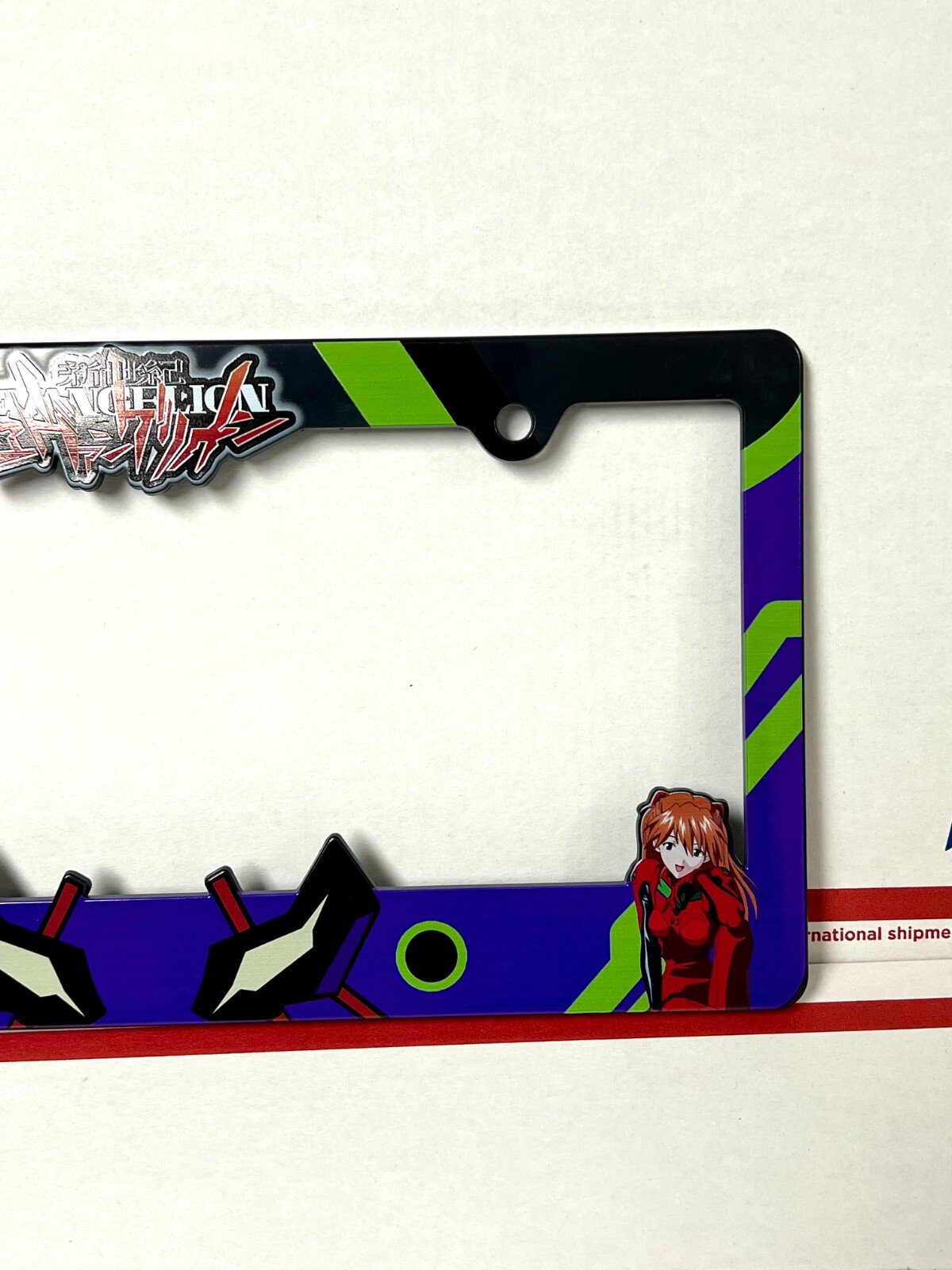 Neon Genesis Evangelion License Plate Frame featuring Asuka and Rei | eBay