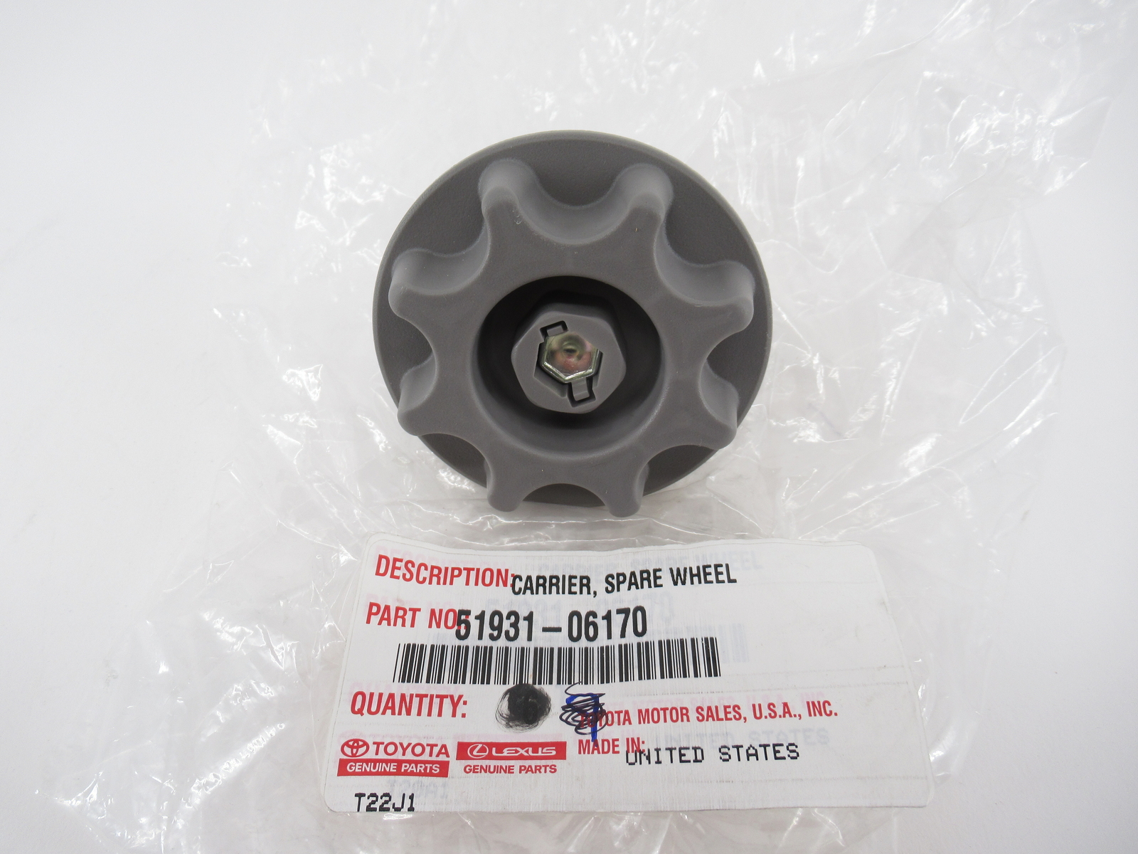 Genuine OEM Toyota 51931-06170 Spare Wheel Carrier Retainer 2013-2018 ...
