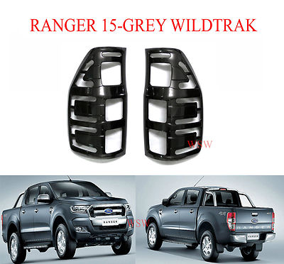Grey Wildtrak Tail light Cover Trims For Ford Ranger MKII MK2 PX2 XLT ...