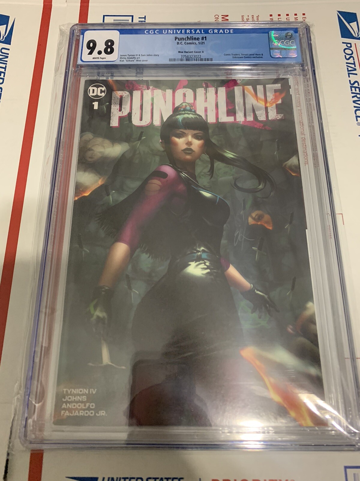Punchline #1 CGC 9.8 Kiat Ejikure Wee Variant Cover A Unknown Exclusive ...