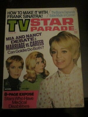 TV Star Parade Magazine August 1969 Goldie Hawn Laugh In Farrow Nancy ...