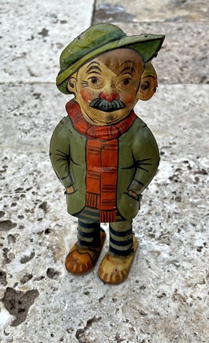 Vintage Gama DRGM Germany Tin Litho Wind-Up Walker Hobo Old Man Toy | eBay
