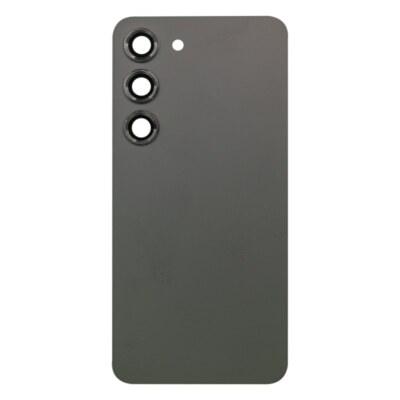 Back Glass with Camera Lenses for Samsung Galaxy S23 Black Aftermarket ...