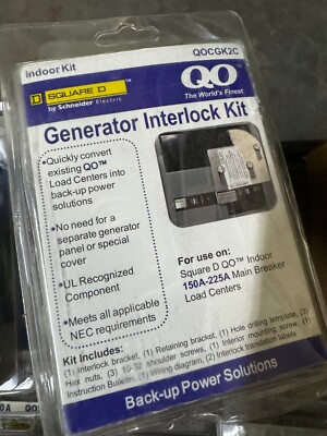 Square D QOCGK2C Generator Interlock Kit Indoor 150-225 Amp For QOM2 ...