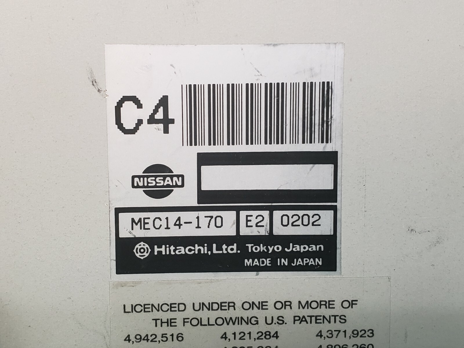 PLUG & PLAY 01 INFINITI QX4 PATHFINDER PCM ECU ECM MODULE MEC14-170 C4 ...