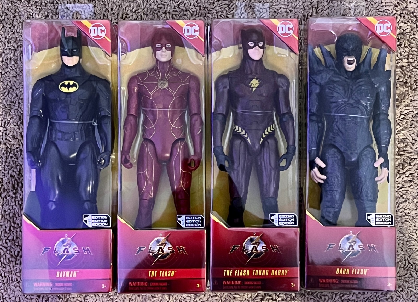 Set of 4 DC Flash 12" Inch Action Figure - 1ST EDITION | eBay