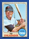 1968 Topps # 28 TED UHLAENDER MINNESOTA TWINS NM | eBay
