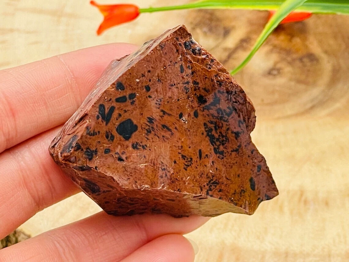 Orange Obsidian Rock