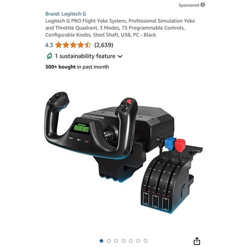 Logitech G Flight Yoke System – Brand New Sealed! | eBay