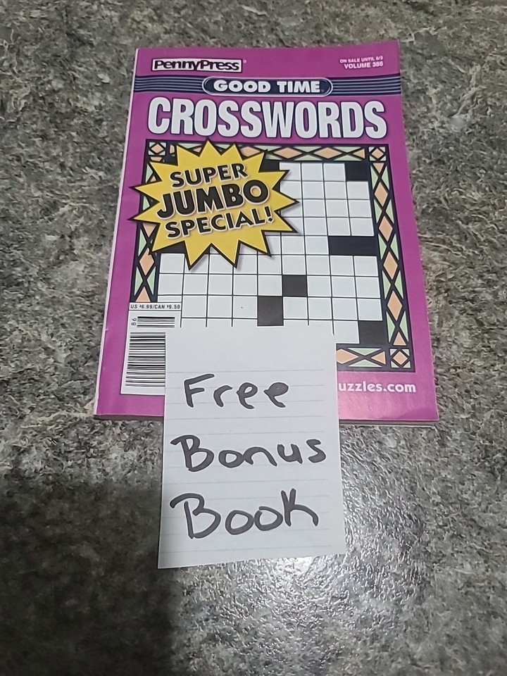 9 Assorted PennyPress Variety Puzzle Books Free Bonus Crossword Book ...