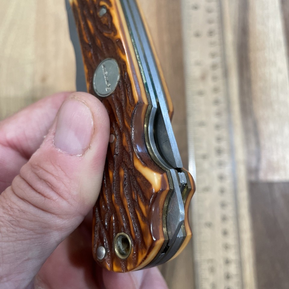 Vintage Remington R-3 Double Lockback knife. Made in USA. Superb ...