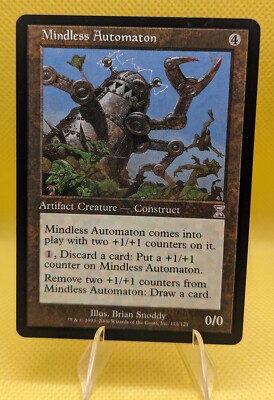 MTG Mindless Automaton Timeshifted 111/121 Regular Special Time Spiral ...