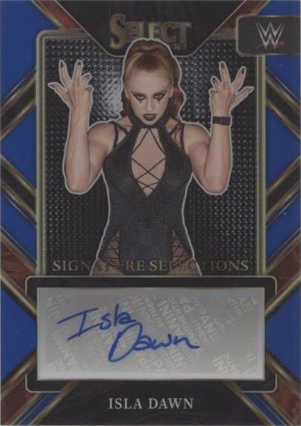 2023 Panini Select WWE - Signature Selections Blue Prizm #SL-ISL Isla ...