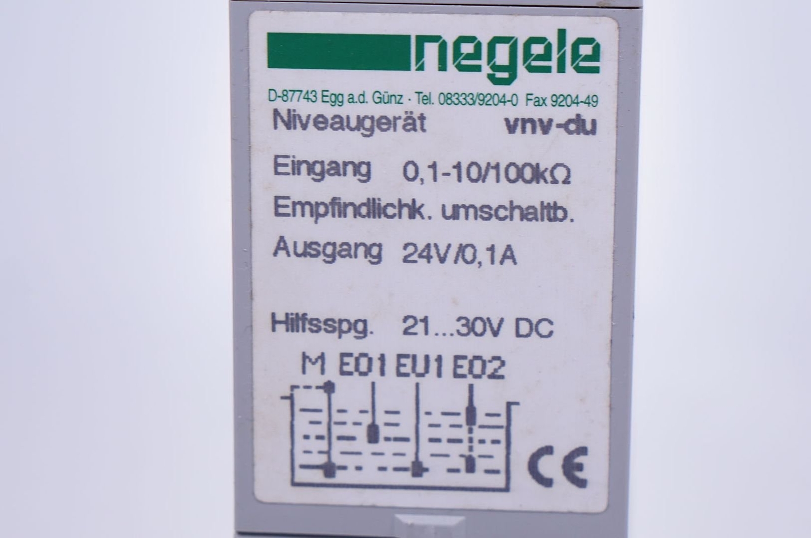 NEGELE vnv-du Niveauüberwachungsgerät | eBay.de