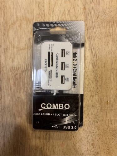 New ERCRYSTO Card Reader, 3 Ports USB Hub, High Speed External Memory ...