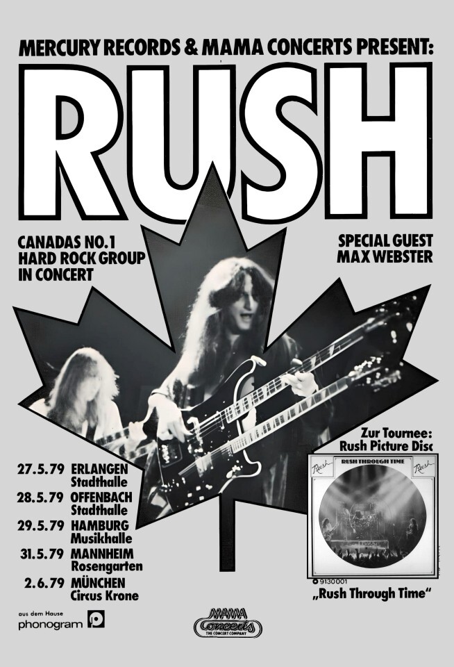 RUSH 1978 box office concert poster USA Tour 19x13 kings | eBay