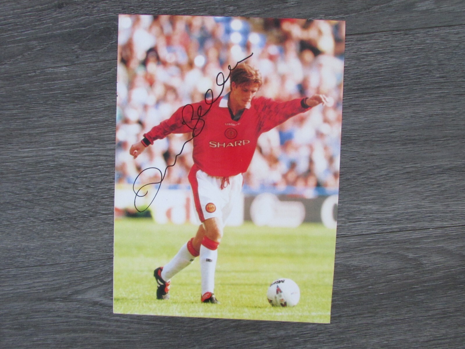 David Beckham Manchester United Football Player Original Hand Signed ...