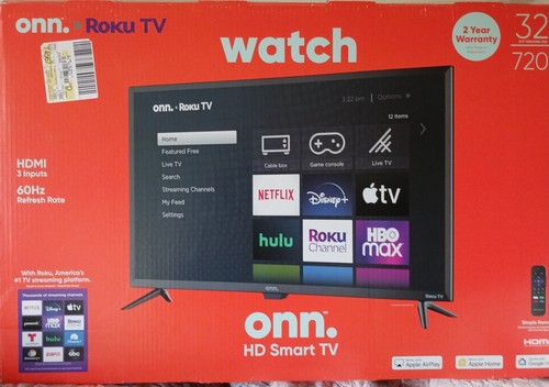 32” Class HD LED Roku Smart Television ONN | eBay