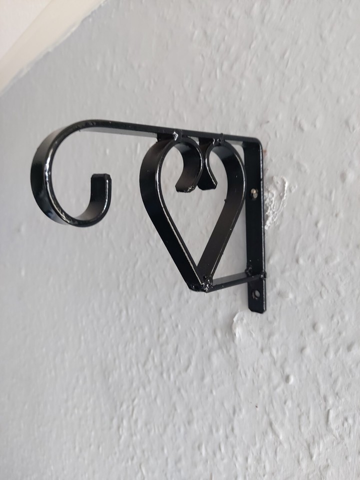 4x STRONG Handmade Heart Hanging Wind Chime / Feeder Brackets 5" NEW ...