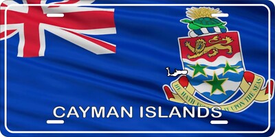 Cayman Island Flag Custom Personalized License plates Auto Bike ...