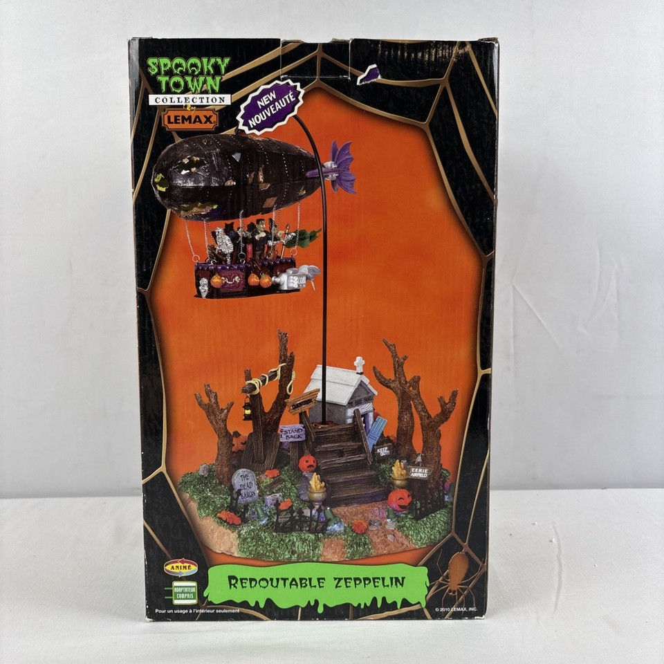 Lemax Halloween Spooky Town 2010 Dreaded Zeppelin #04174 In Box | eBay