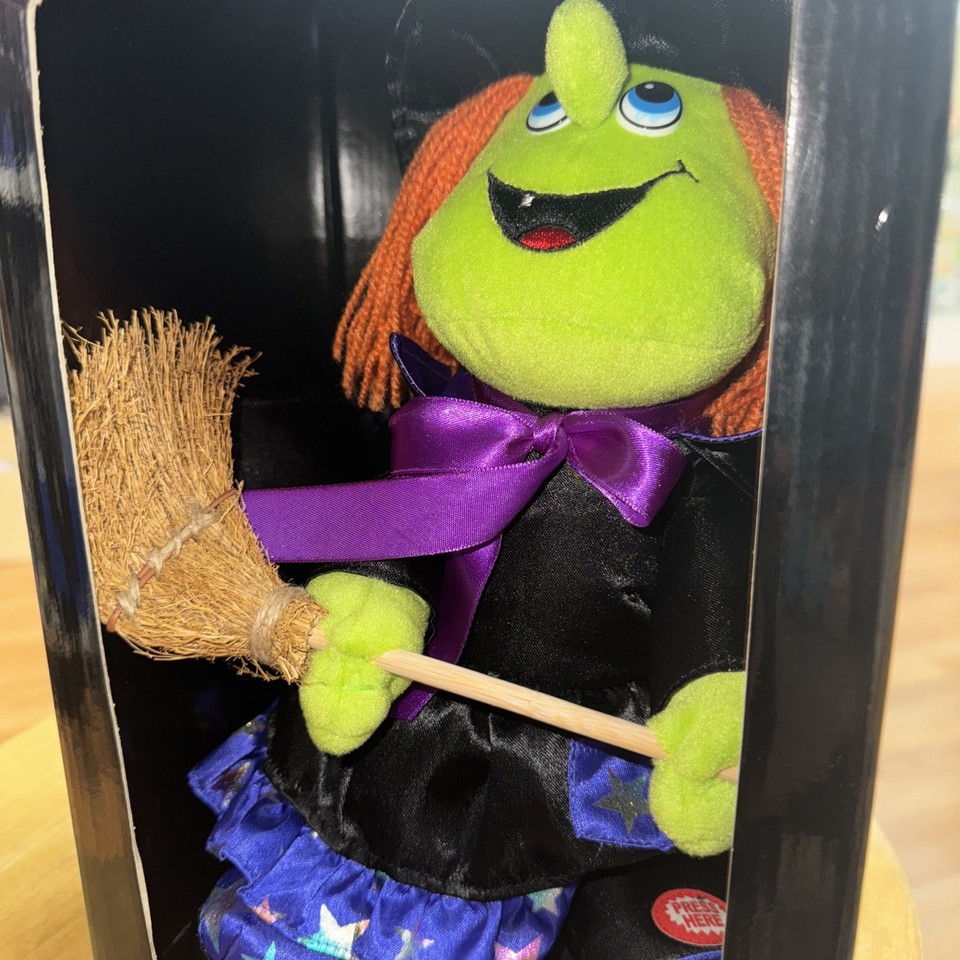 Trick Or Treat Witch Animated Figure Dance Sings "Witches Just Want to ...