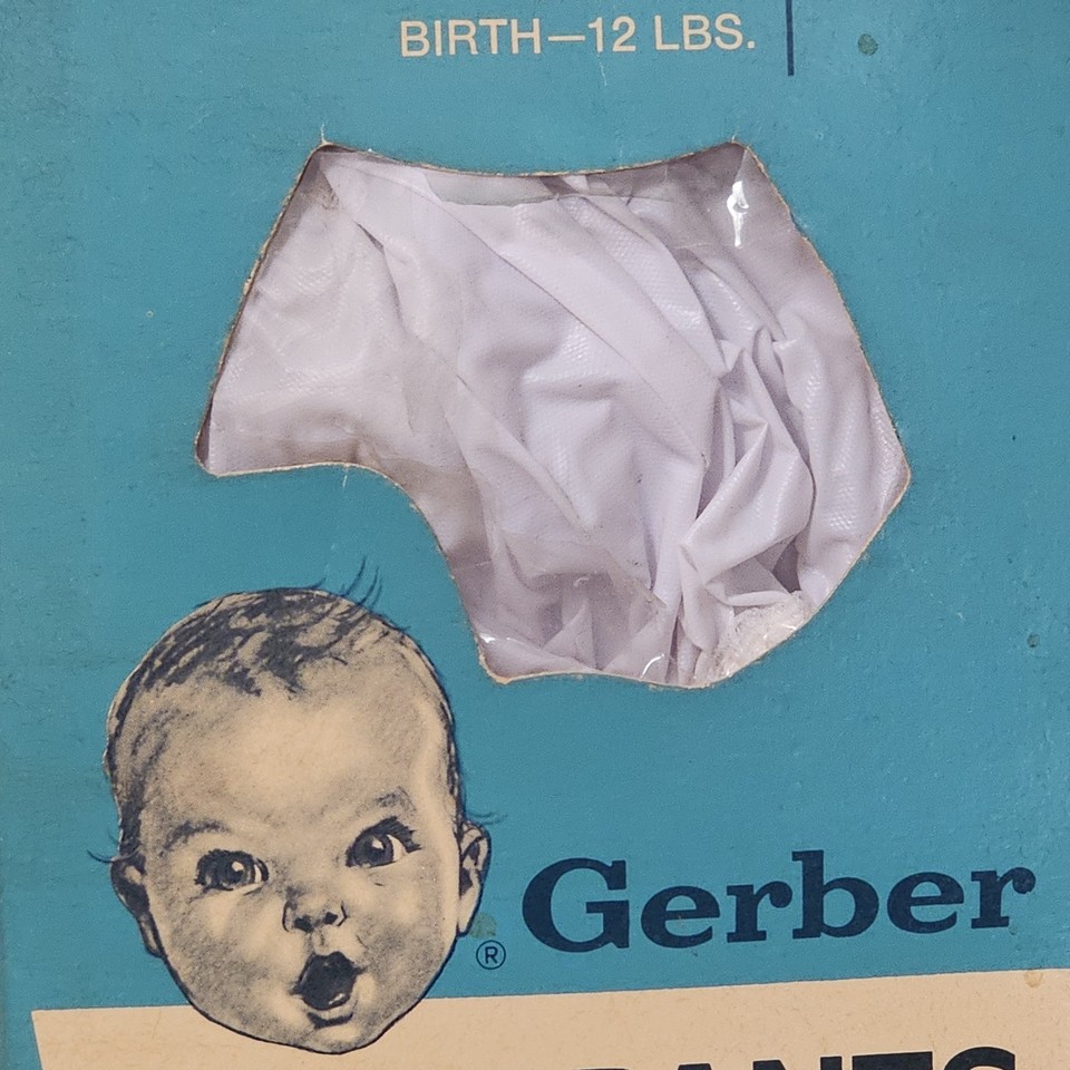 Vtg Gerber Vinyl Plastic Baby Pants Size Small Birth To 12 Lbs Pull On ...
