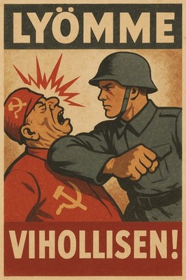 Finnish WWII Propaganda Poster - Anti-Communism Art c1940s 24x36” RARE ...