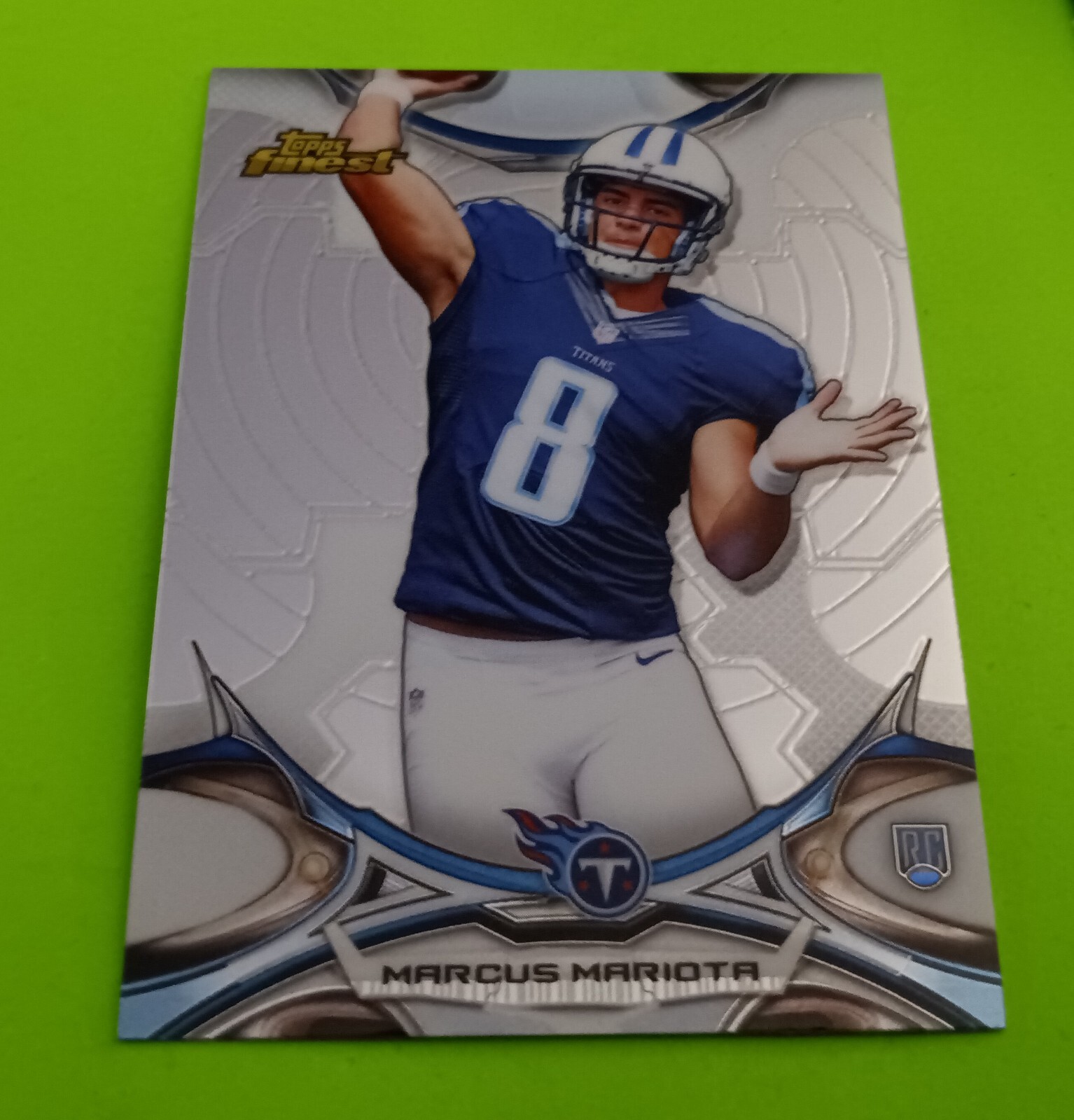 2015 MARCUS MARIOTA Topps Finest NFL Football ROOKIE #20 MINT Atlanta ...