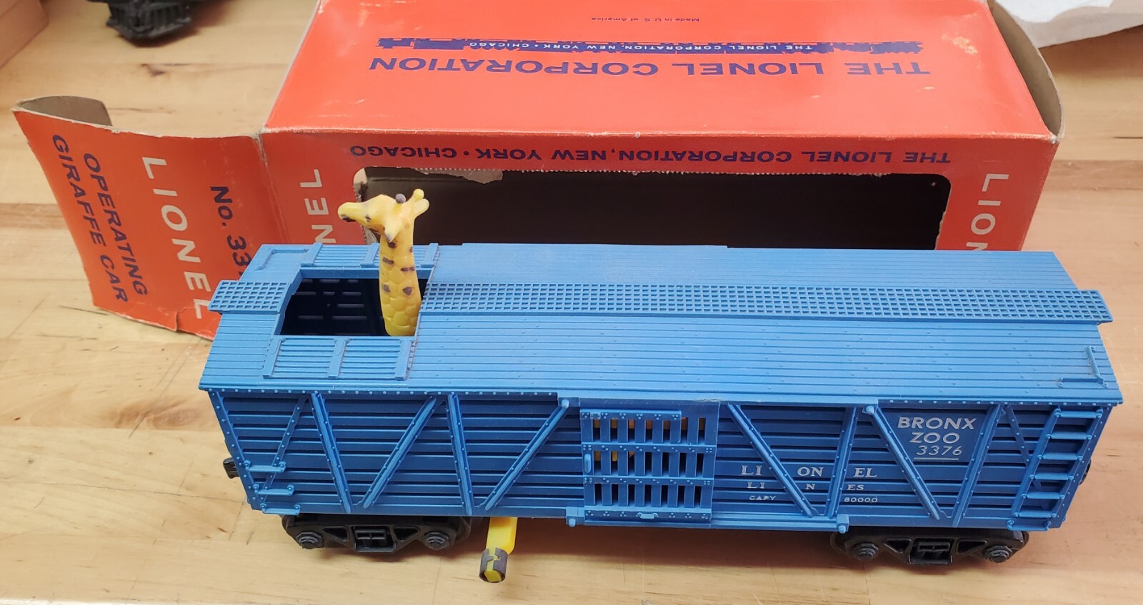 O Scale Lionel #3376 Operating Giraffe Car | eBay