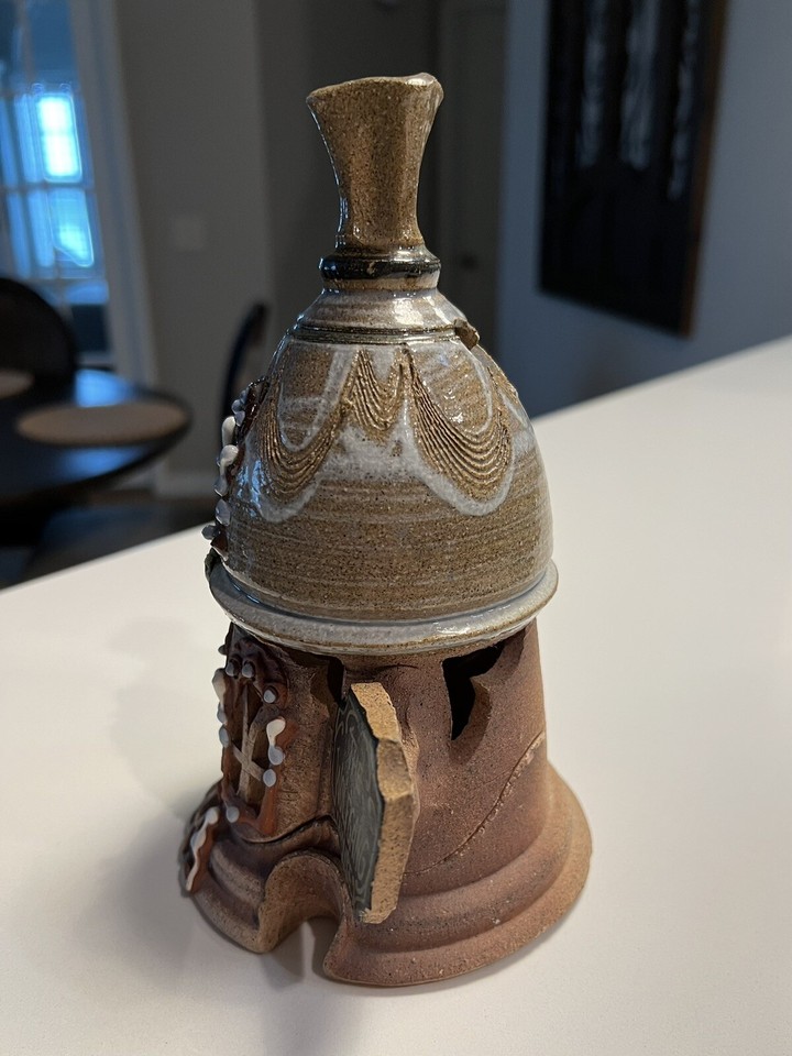 Becker Pottery Cottage House Tealight Fairy Lamp Hand Made The Wolfgang ...