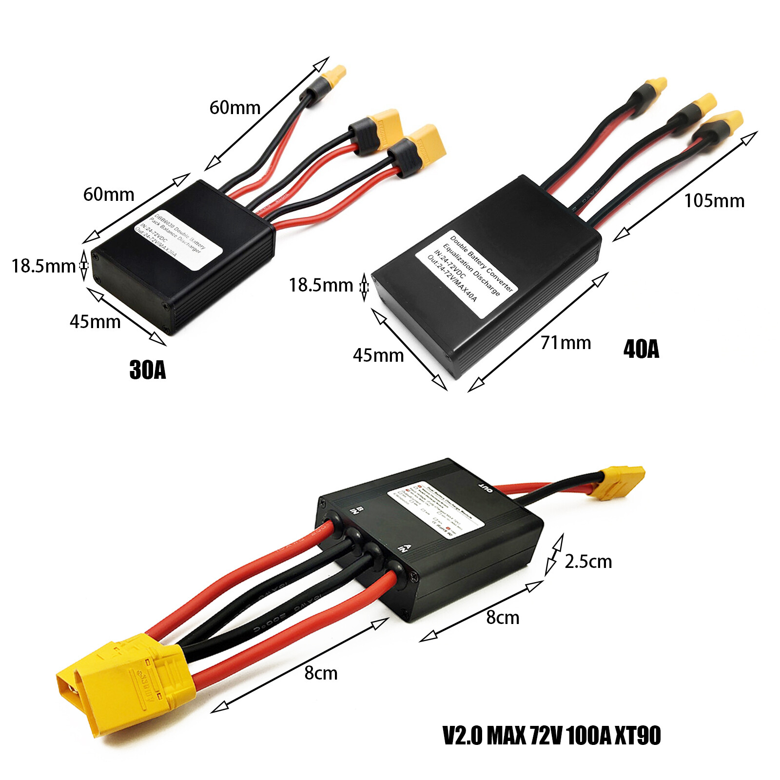 Ebike Dual Battery Connection Adapter Switcher Module Increase Battery ...