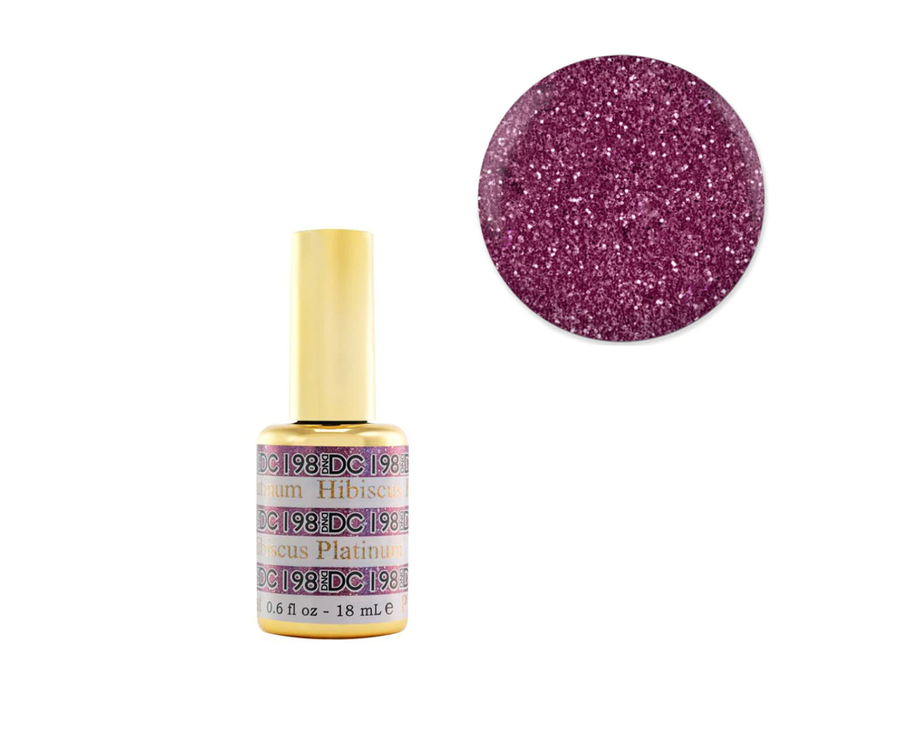 DND 198 Hibiscus Platinum - DC Platinum Collection Gel Polish 18Ml | eBay
