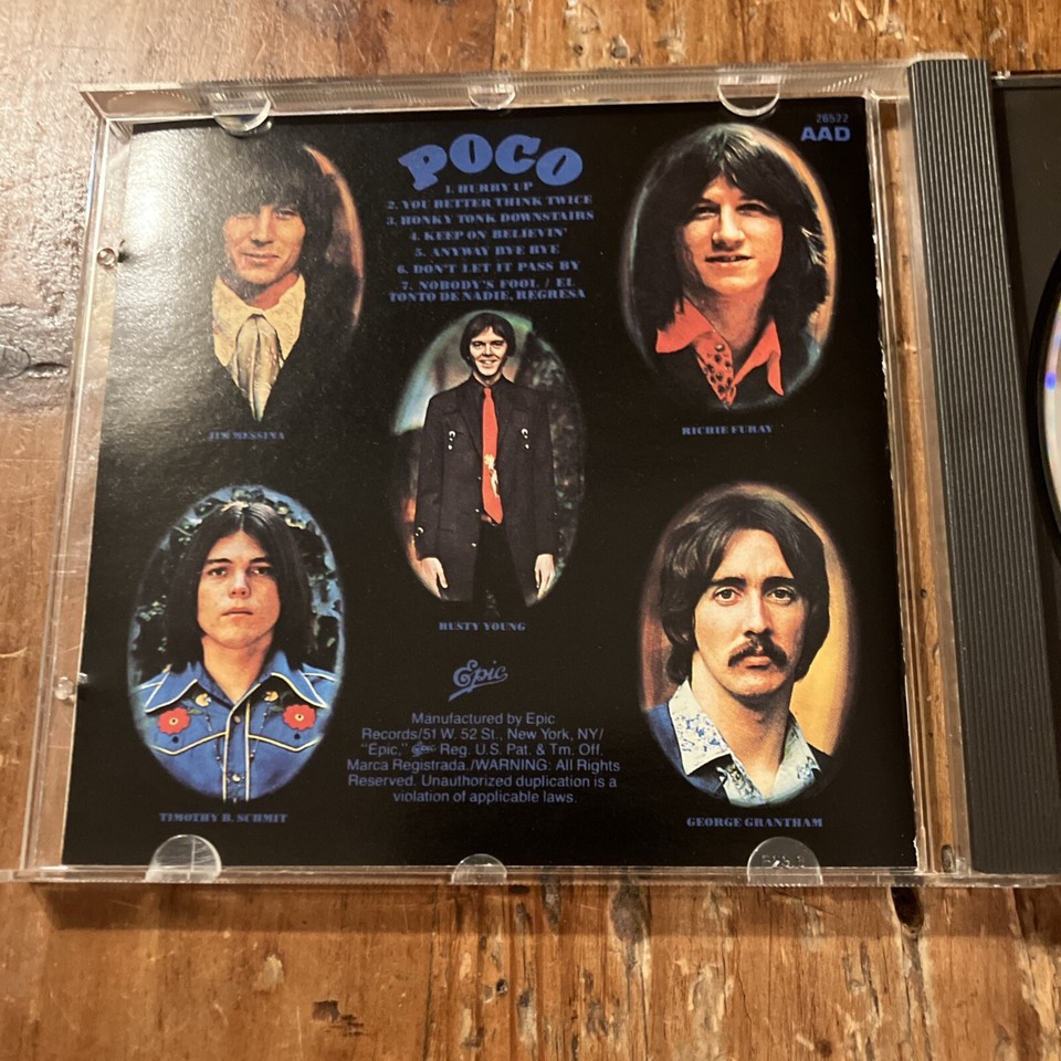 Poco 1970 SELF TITLED CD USA EPIC EK 26522 SIGNED 74642652224| eBay