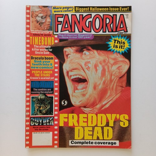FANGORIA, Horror Magazine 107, Freddy's Dead Nightmare On Elmstreet ...