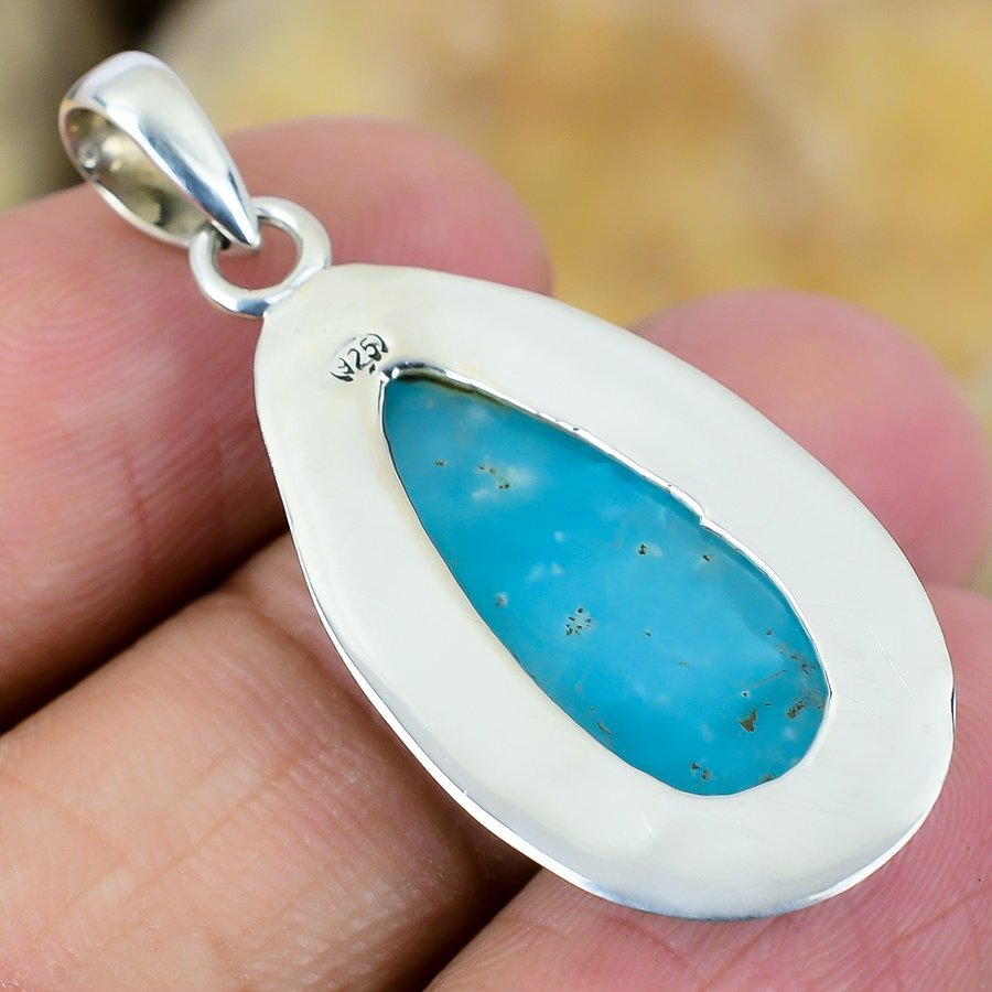 Smithsonite - Kelly Mines Solid 925 Sterling Silver Pendant 1.56" SP-25 ...