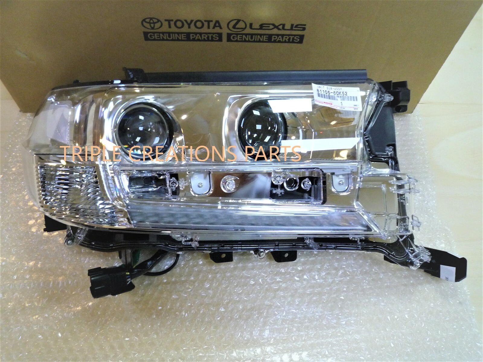 Genuine Toyota 81105-60K52 Unit Assy Headlamp RH 8110560K52 OEM | eBay